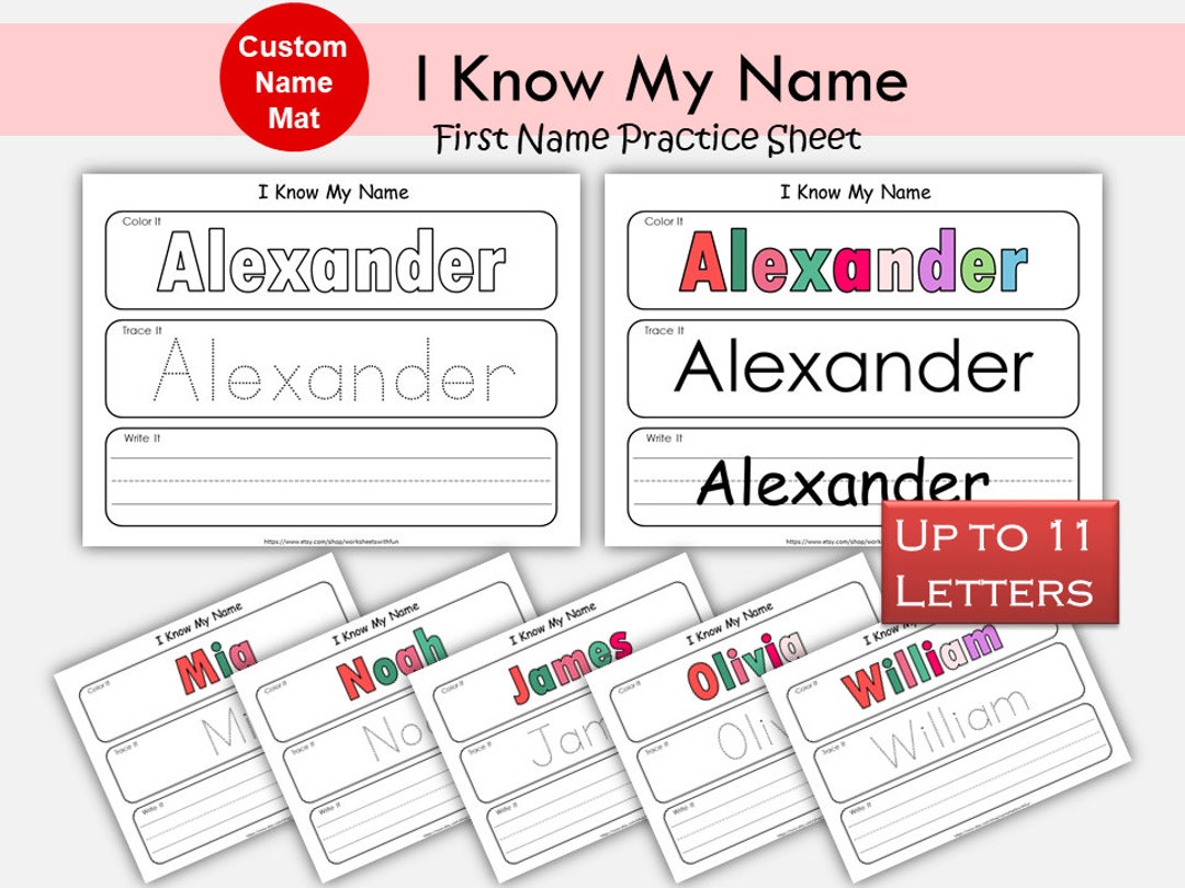 Name Tracing Sheet, Name Tracers, Name Tracing Worksheet Printable ...