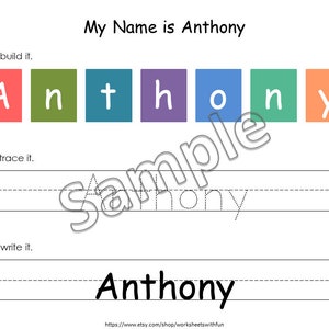 Life Skills Practice Sheets Printable, Toddler Busy Binder, Kids Name ...