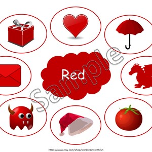 Color Cards Printable, Color Chart, Color Poster, Colour Flashcards ...