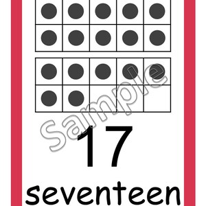 Ten Frame Flashcards 1-20 Printable, Number Recognition Cards ...