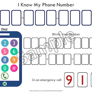 Life Skills Practice Sheets Printable, Toddler Busy Binder, Kids Name ...