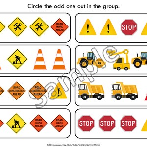 Printable Busy Book for Toddlers – Construction Theme, Preschool ...