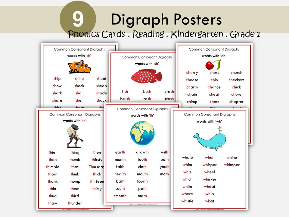 Consonant Digraph Bingo - 1st Grade Phonics Bingo Games for Consonant ...