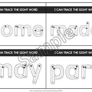 Fry First 100 Sight Word Tracing Cards: Handwriting Practice (PDF ...