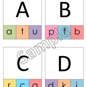 Alphabet Clip Cards: Preschool Letter Recognition (digital Download) - Etsy