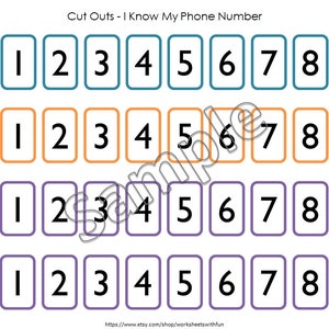 I Know My Phone Number, Preschool Curriculum, Printable Toddler Life ...