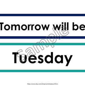 Days of the Week Flashcards, Days of the Week Printable, Days of the ...