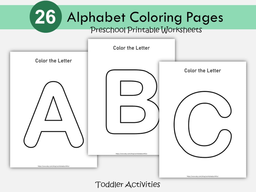 Preschool Letters of the Week, Alphabet Uppercase Coloring Worksheets ...