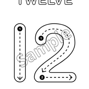 Number Tracing Cards, Number Tracing Workbook, Preschool Worksheets ...