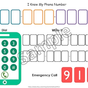 I Know My Phone Number, Preschool Curriculum, Printable Toddler Life ...