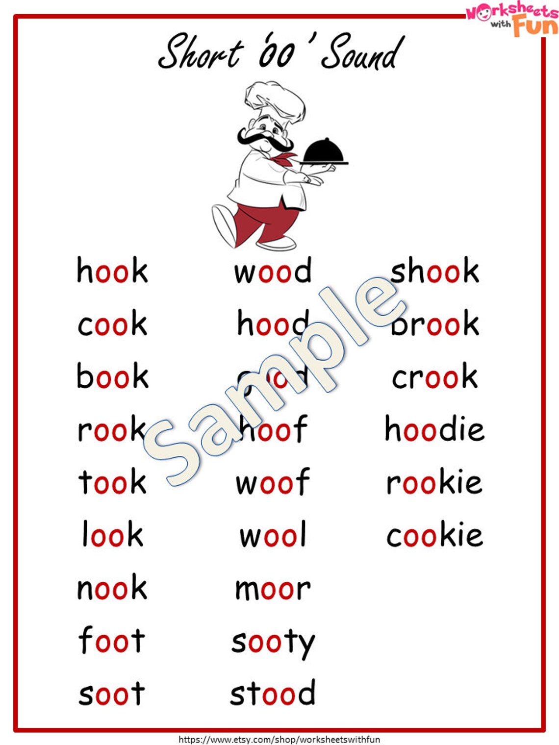 Phonics Words List Phonics Reading Cards Phonics Printable | Etsy