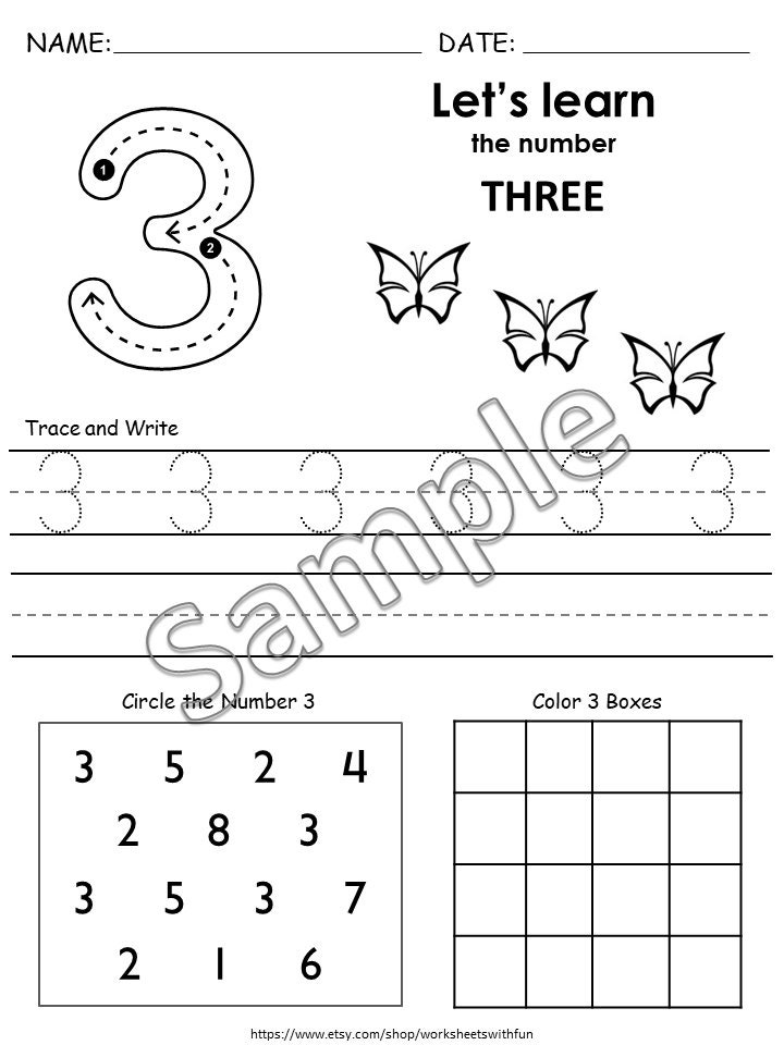 Number Tracing Worksheets 1–10 Printable | Preschool Math & Counting ...