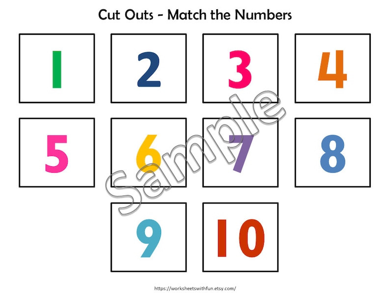 Preschool Binder Busy Book Printable Matching Game for Kids - Etsy