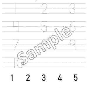 Prek Number Tracing Worksheets, Tracing Numbers, Preschool Printable ...