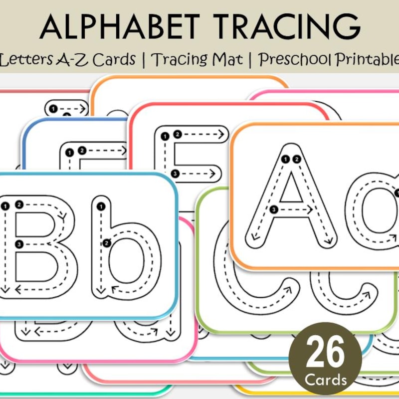 Alphabet Printout for Kids - Etsy