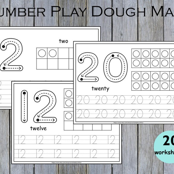 Preschool Number Printable - Etsy