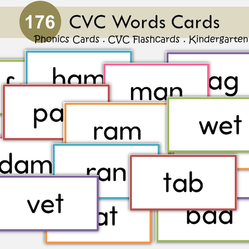 Cvc Words - Etsy