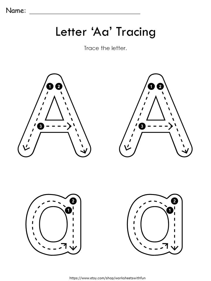 Letter of the Week Worksheets Printable Alphabet Busy Book - Etsy Canada