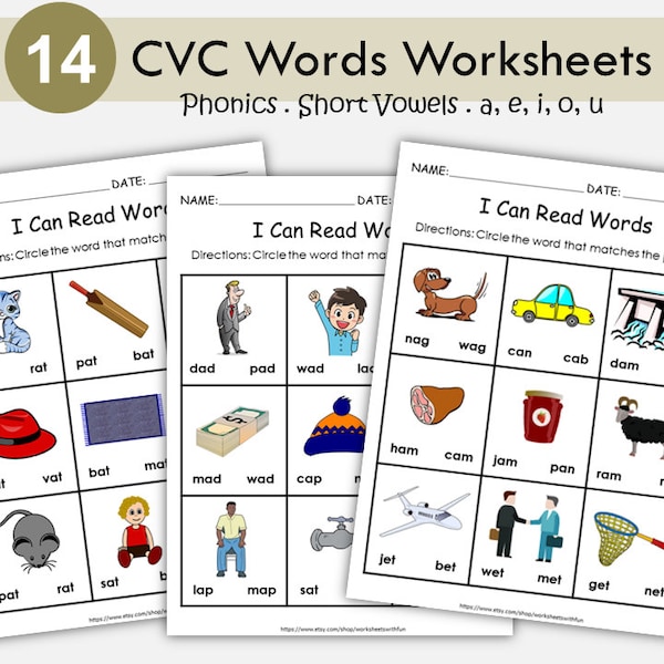 Phonics Reading Comprehension Passages and Activities Short Vowel ...