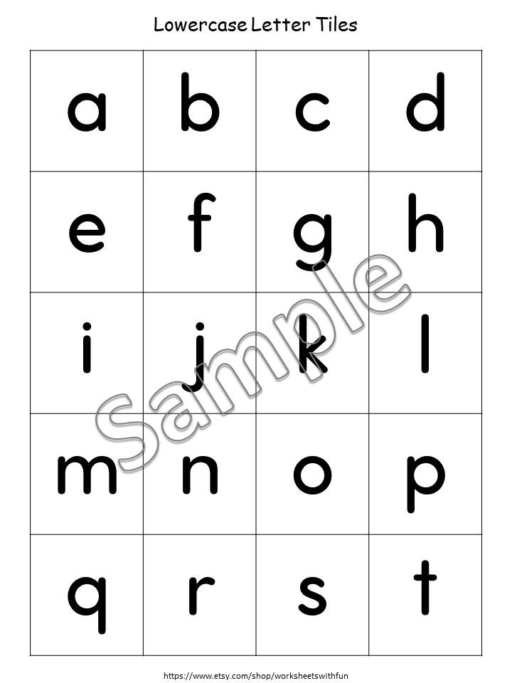 Alphabet & Numbers Tiles Printable | Letter Number Flashcards A-Z 1-20 ...