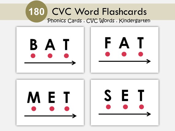 Speech Therapy Materials CVC Word Puzzle Cards For Kids - Phonics ...