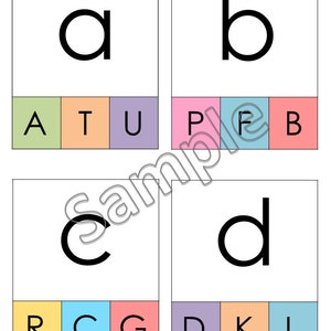 Alphabet Flashcards Printable, Letters Cards, ABC Clip It, Preschool ...
