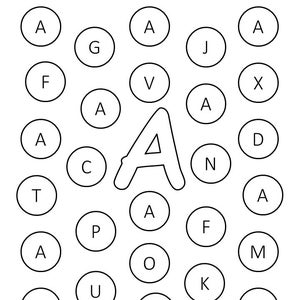 Letter of the Week Worksheets Printable, Alphabet Busy Book, Learning ...