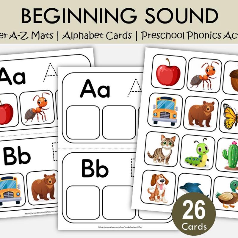 2345 Abcd Response Cards - Etsy Canada