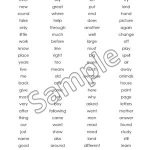 Fry Second Hundred Sight Words Flashcards: Homeschool Printable ...