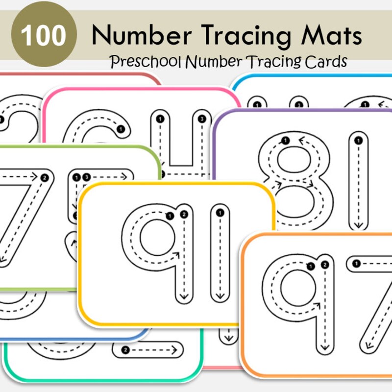 Number 1 to 100 Pdf - Etsy