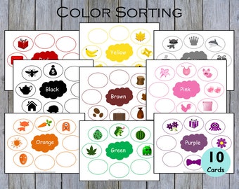 Ice Cream Color Matching Game Printable Busy Book Color - Etsy