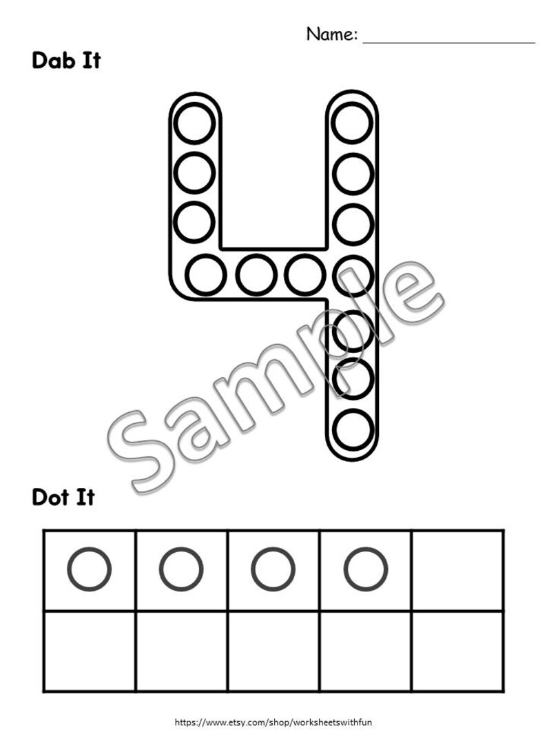 Number Dab It & Dot It Worksheets 1–20 | Ten Frame Counting Printables ...