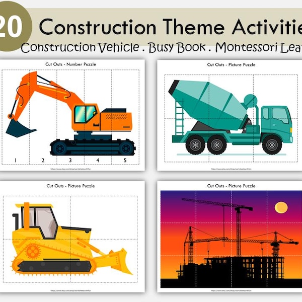 Construction Quiet Book - Etsy