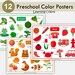 Shape Flashcards for Kindergarten, Preschool Printable, 2D Basic Shapes ...