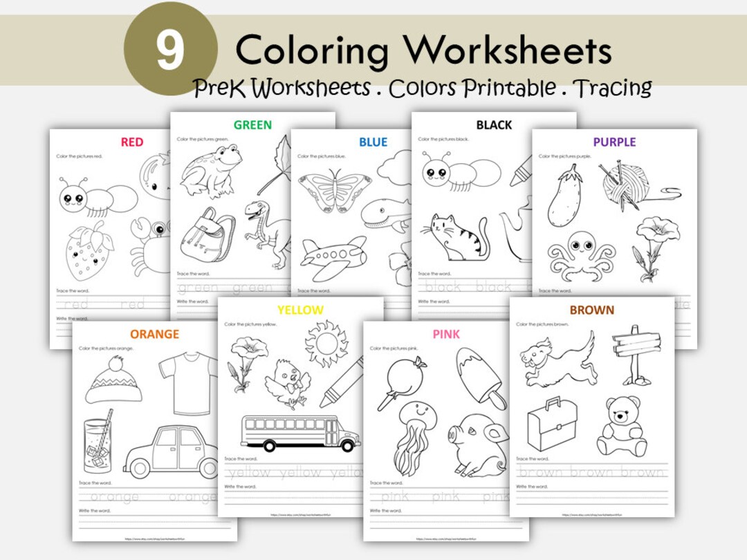 Coloring Pages, Coloring Book, Color Worksheets, Color Word, Preschool ...