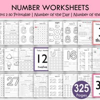 Printable Classroom Calendar Numbers, Square Number Cards, Printable ...