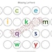 Alphabet Missing Letters Mats | ABC Order Worksheets for Preschool ...