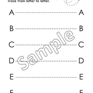 Tracing Worksheets, Preschool Printable, Tracing Letter to Letter ...