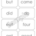 Sight Words Flashcards Printables, 52 Pre Primer Level 2 High Frequency ...