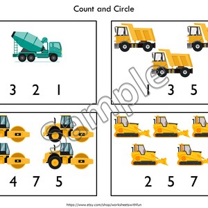 Printable Busy Book for Toddlers – Construction Theme, Preschool ...