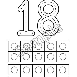 Number Tracing Worksheets: Preschool Handwriting Practice (PDF Download ...