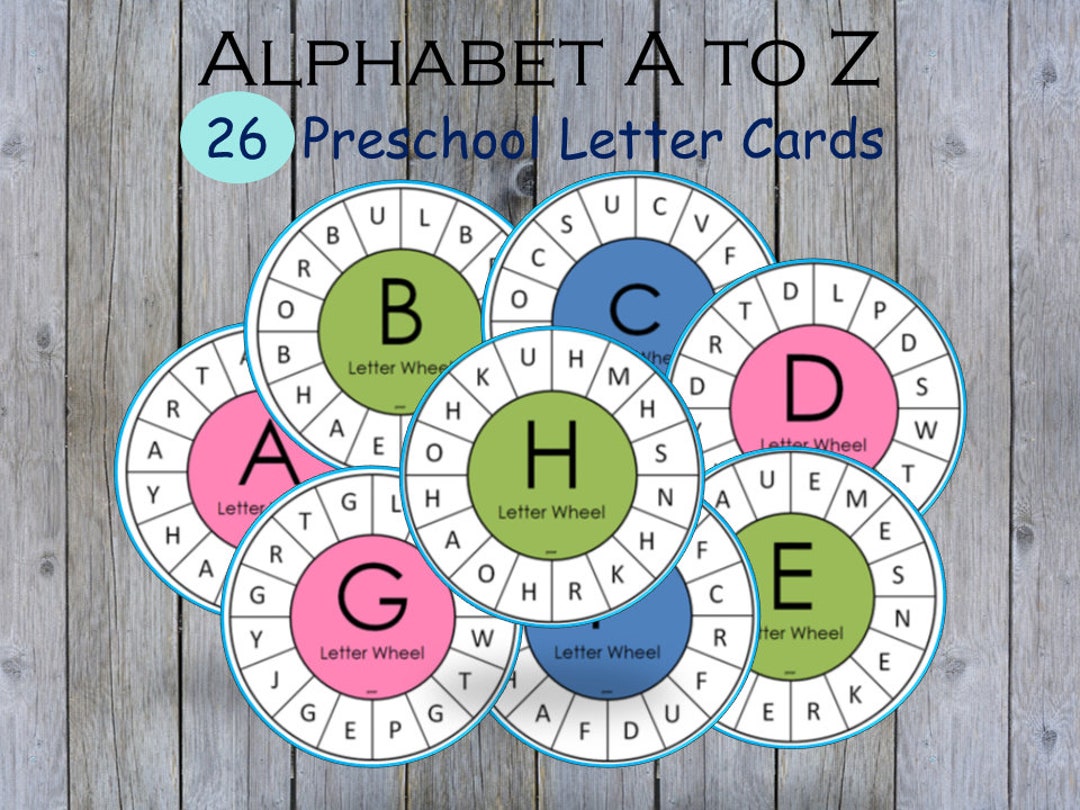 Alphabet Letters Wheel Printable, Preschool Letter of the Day Activity ...