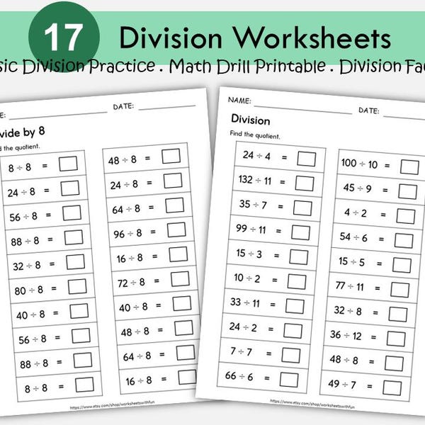 Division Time Table - Etsy