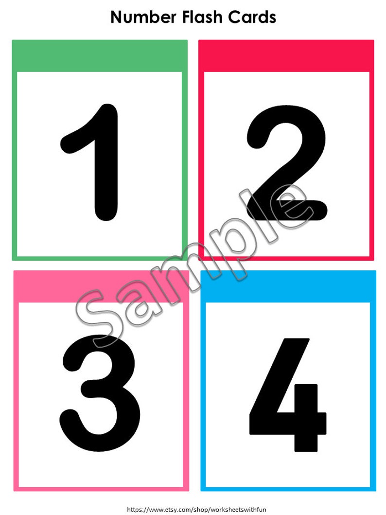 Alphabet Flashcards Printable, Uppercase Lowercase Letters, Number ...