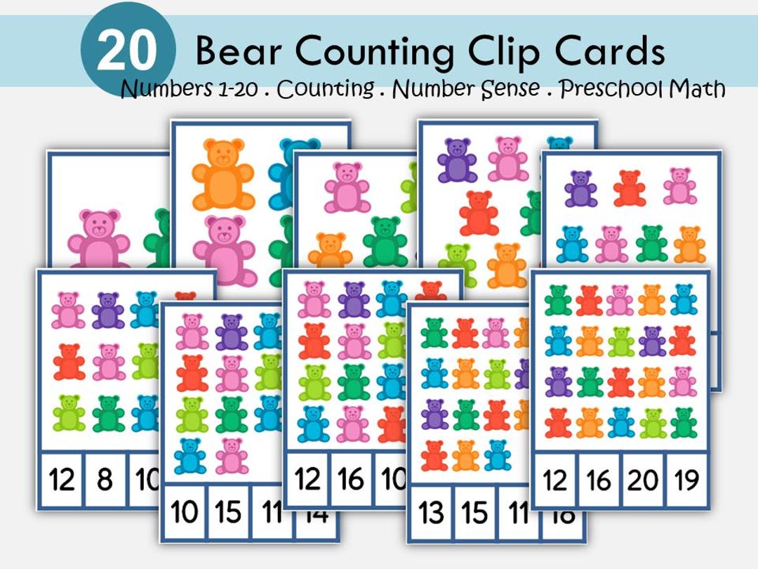 Montessori Counting Activity for Toddlers, Number Match Practice 1 to ...