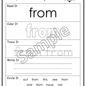100 Fry Sight Words, Sight Words Printable, Fry Sight Words Bundle, Fry ...