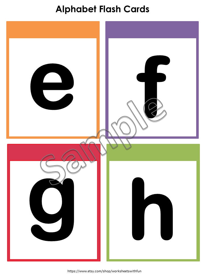 Alphabet & Number Flashcards Printable | Preschool and Toddler Learning ...