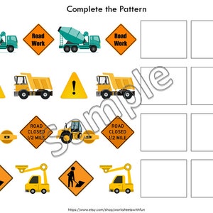 Printable Busy Book for Toddlers – Construction Theme, Preschool ...