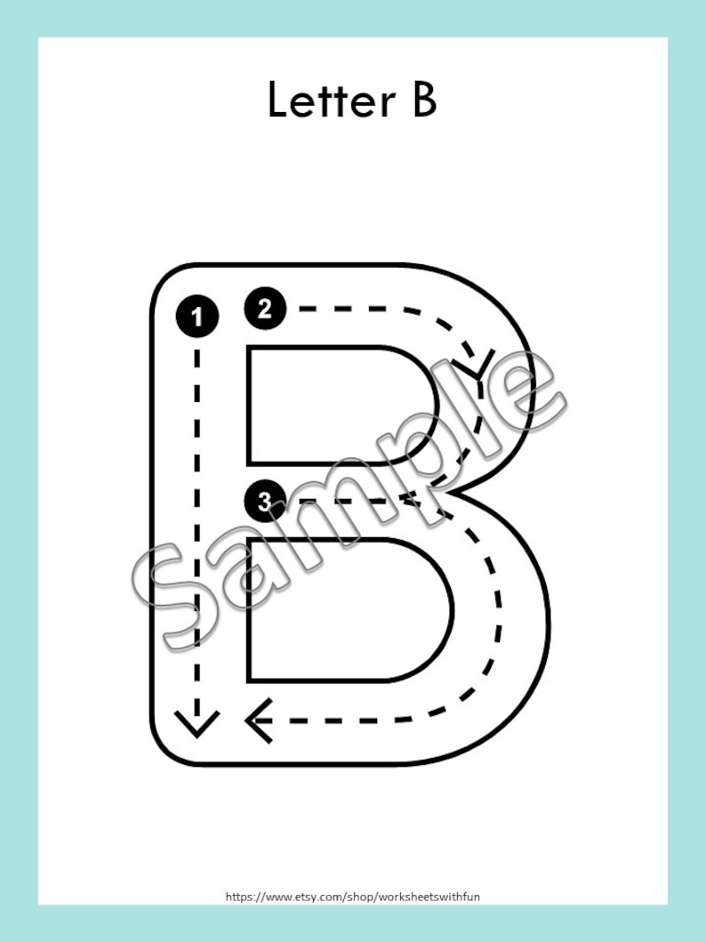 Uppercase Alphabet Tracing Worksheets A-Z | Capital Letter Handwriting ...
