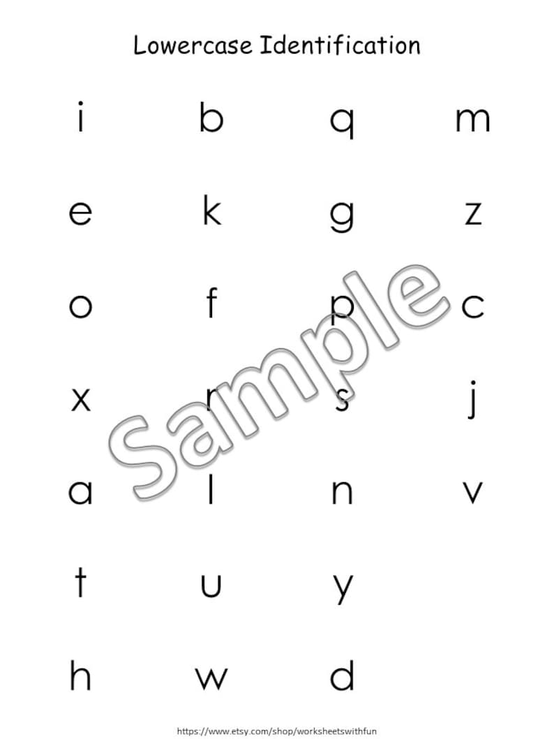 Alphabet Review and Assessment Worksheets | 40 Printable ABC Activities ...